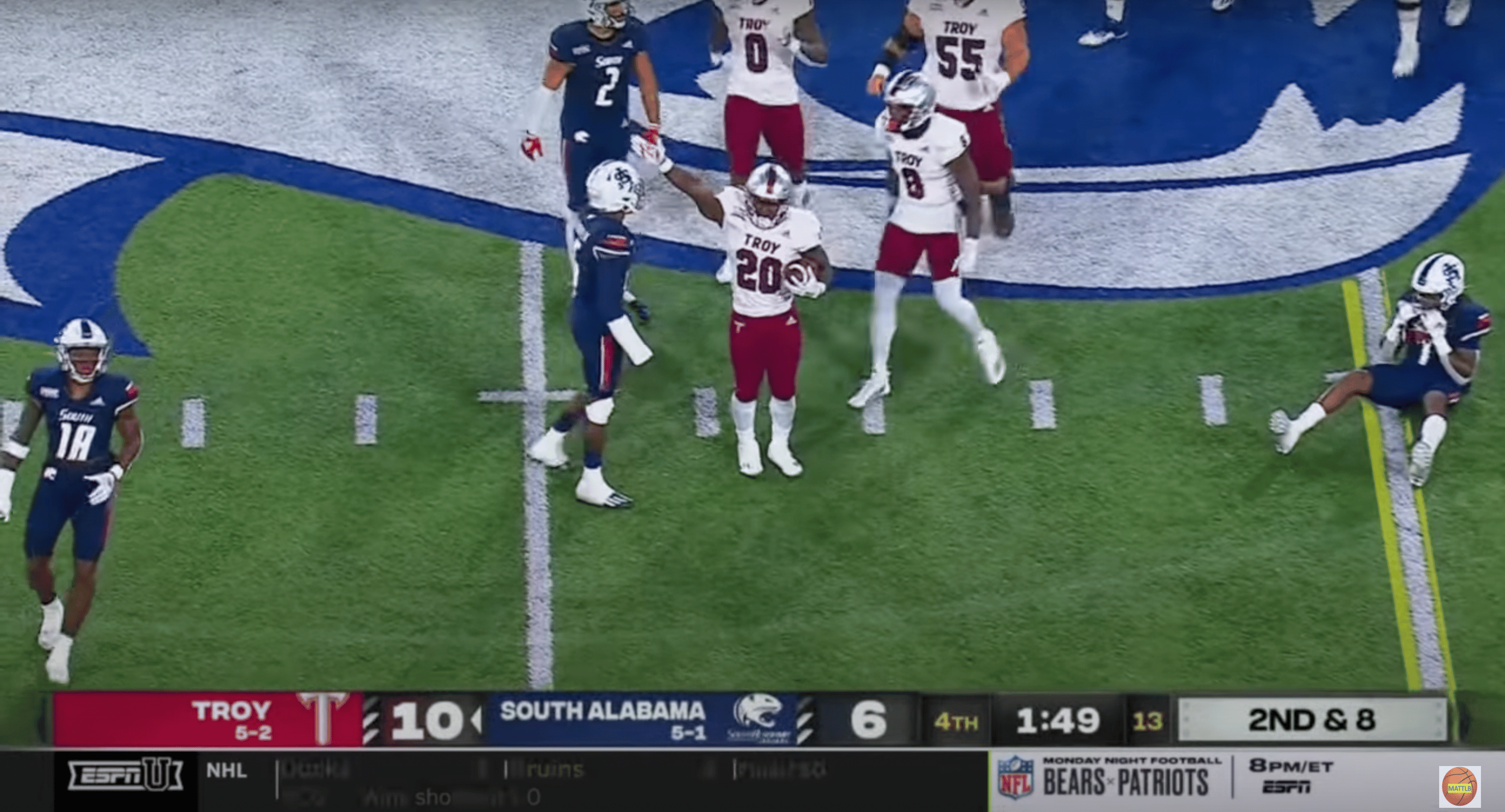 Troy delivers fantastic Remember the Titans troll of South Alabama