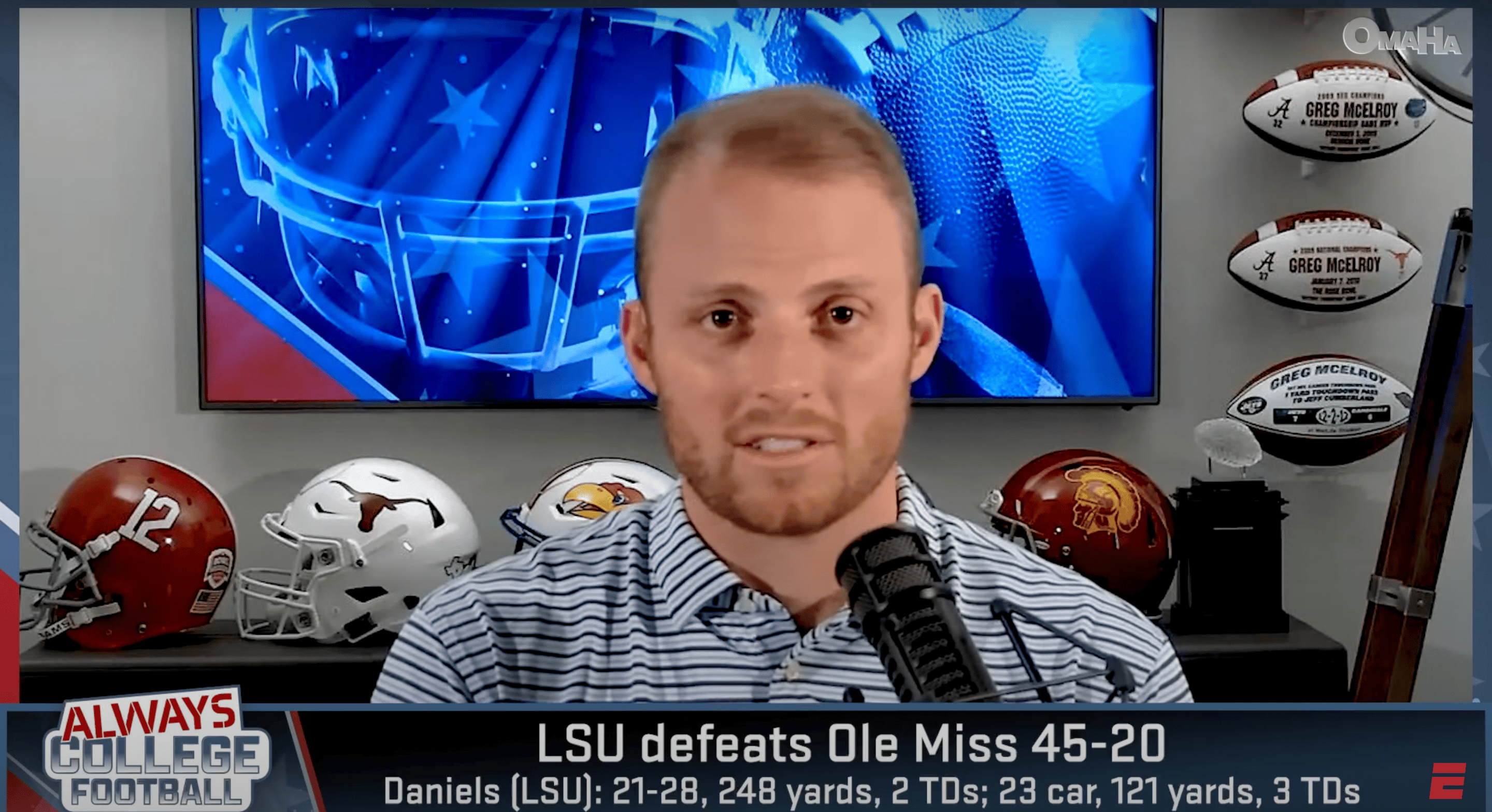 Greg McElroy says LSU didn't just beat Ole Miss, the Tigers 'dominated' Greg McElroy says LSU didn't just beat Ole Miss, the Tigers 'dominated'