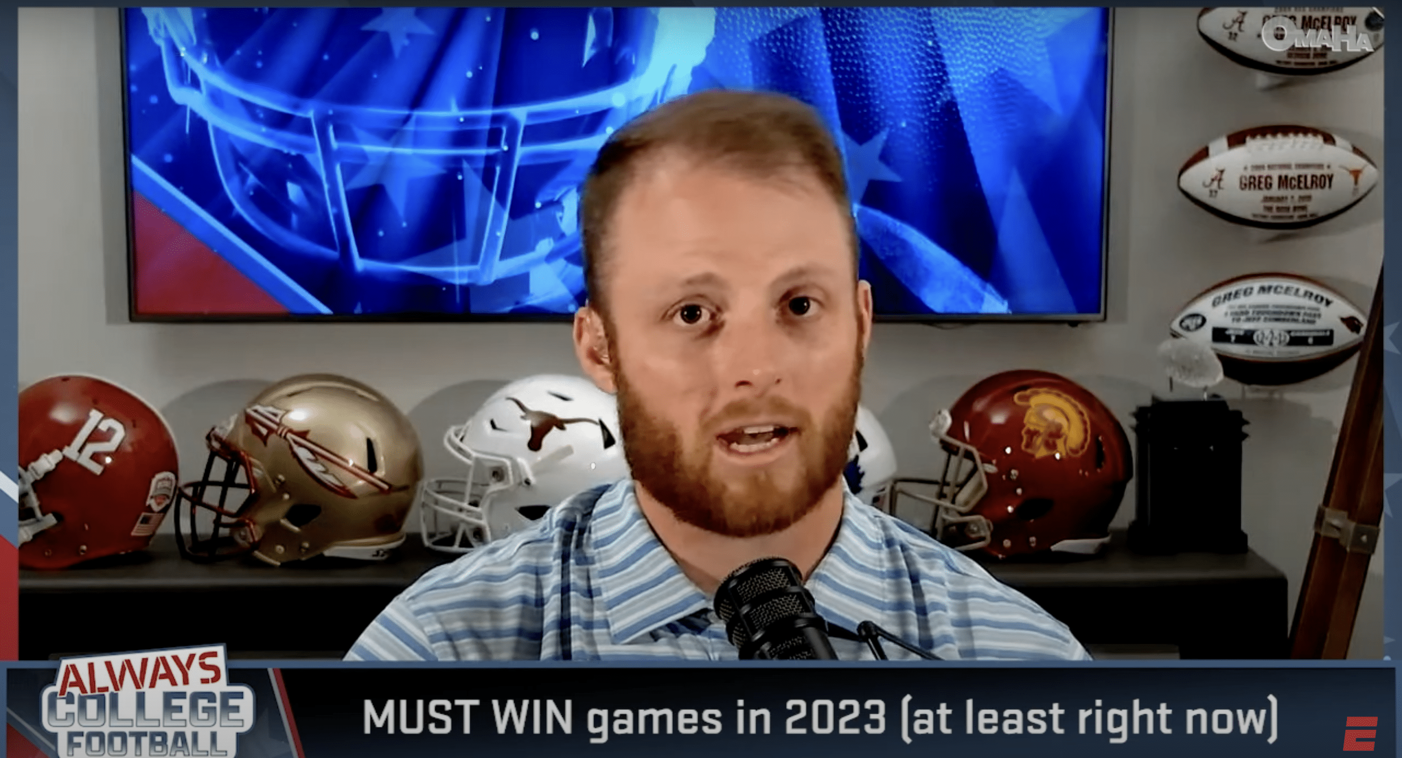 Greg McElroy selects a must-win game in the SEC this season
