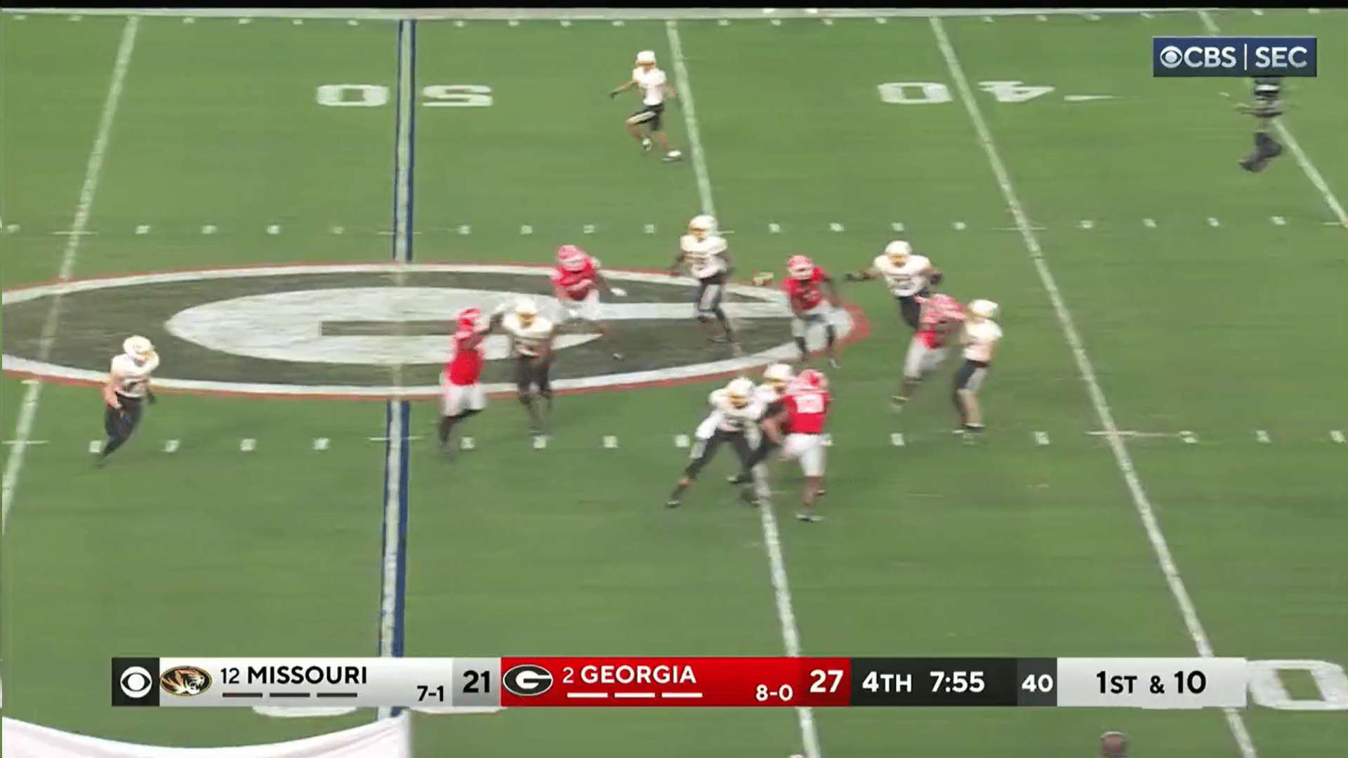 Big-man INT: Brady Cook throws ill-advised ball straight to Georgia DL ...