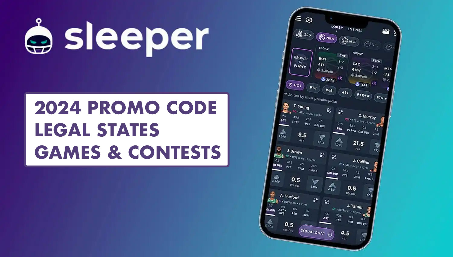 Sleeper Promo Code SOUTHXL: Play $5, Get $55 (Dec. 2024)
