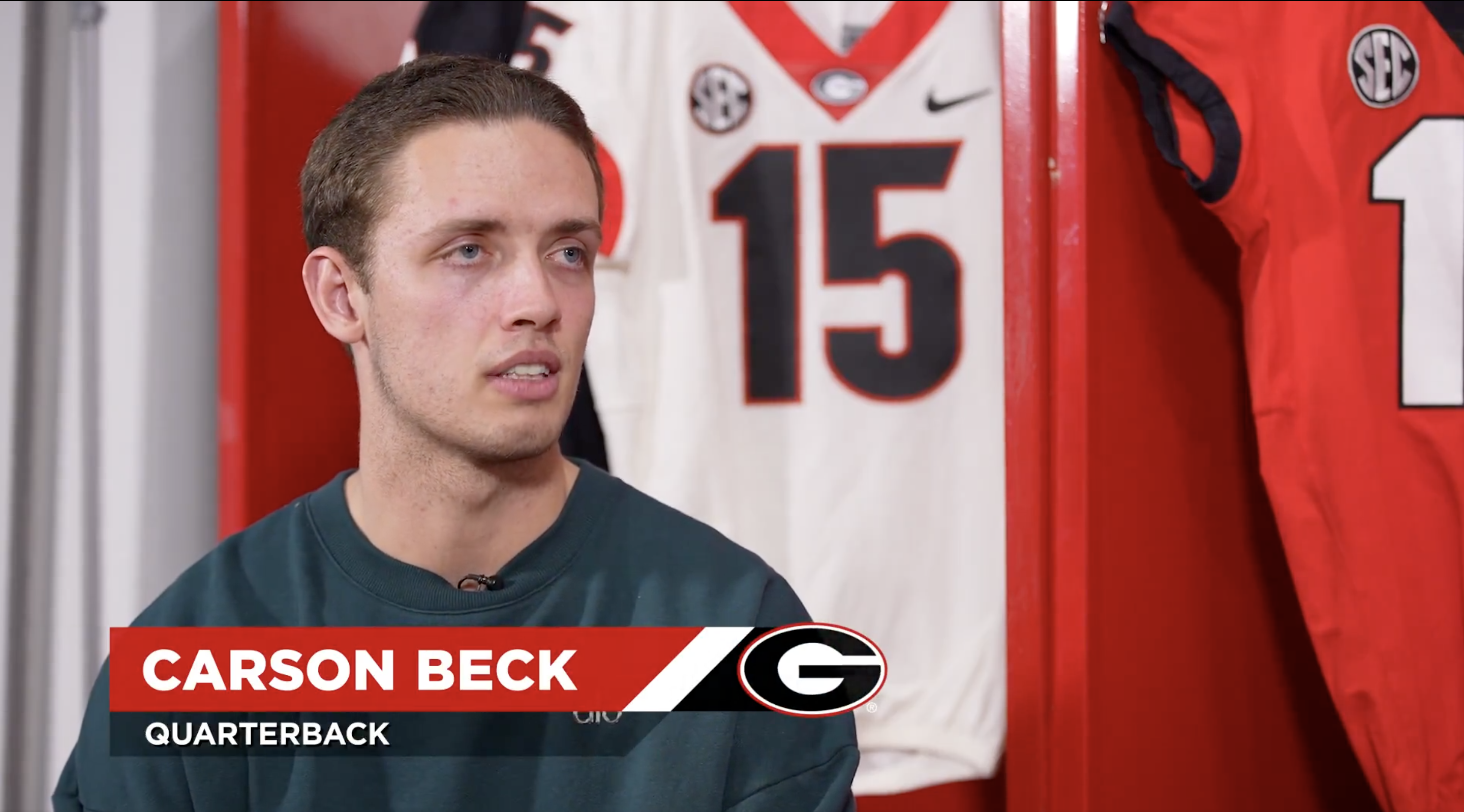Carson Beck offers insight into his decision to return to Georgia